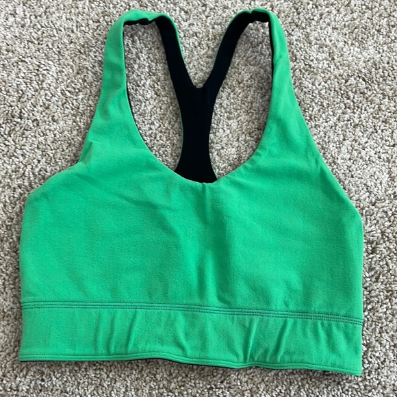 Fabletics | Tops | Fabletics Reversible Black And Green Sportsbra ...